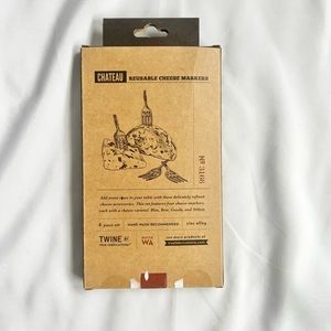 Twine | Dining | Chateau Cheese Markers Set Of 4 Reusable Forks | Poshmark